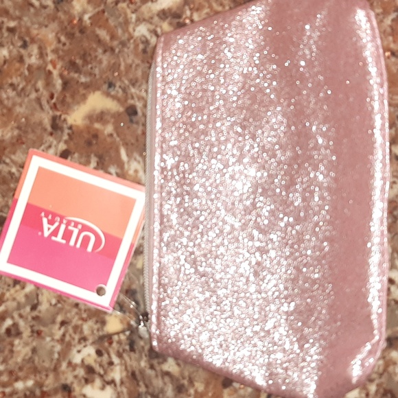 Ulta Beauty | Bags | 327 Ulta Beauty Zipper Bag Nwt Rose Pink Glitter ...